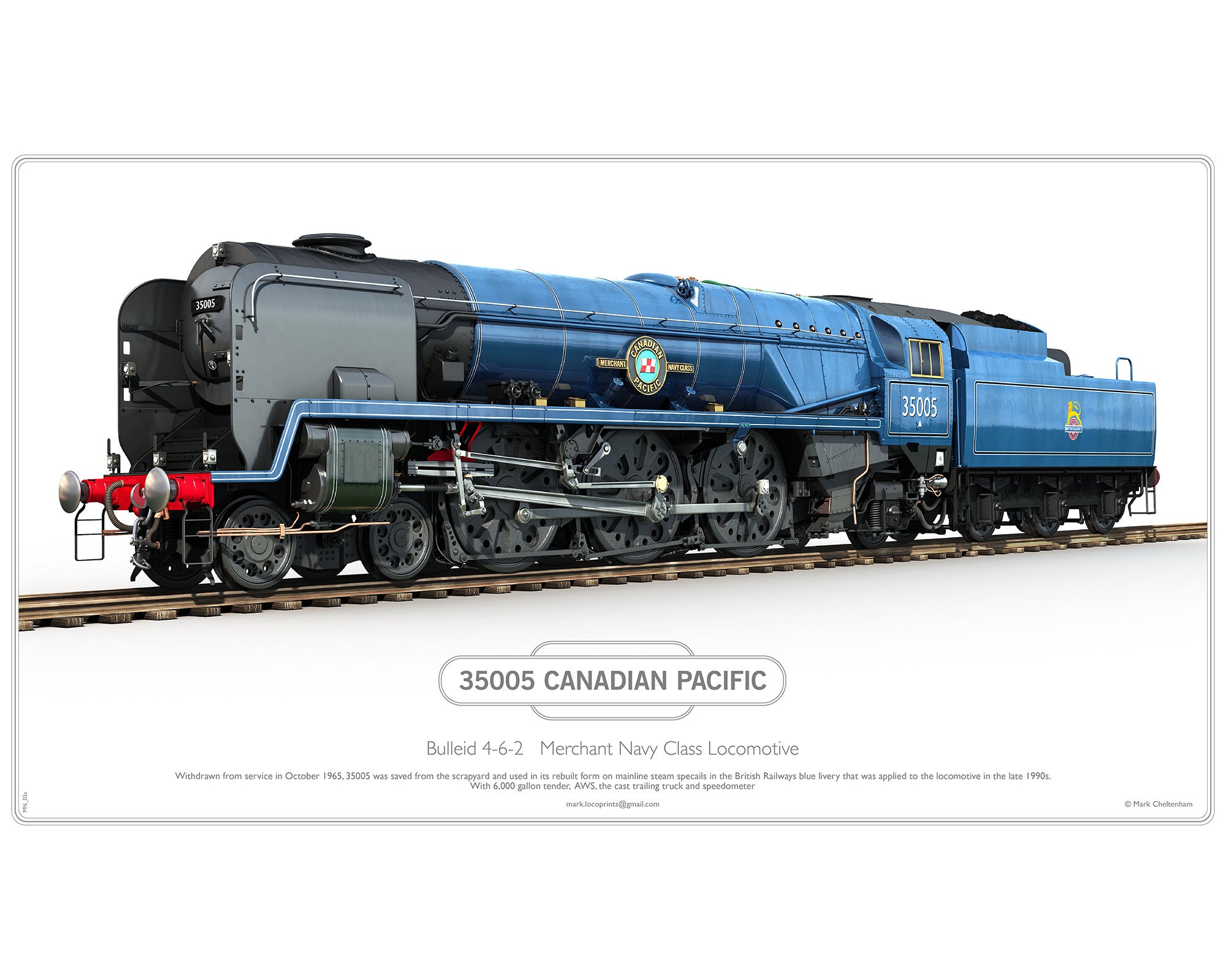 Bulleid's 'canadian Pacific' Merchant Navy Class - Etsy