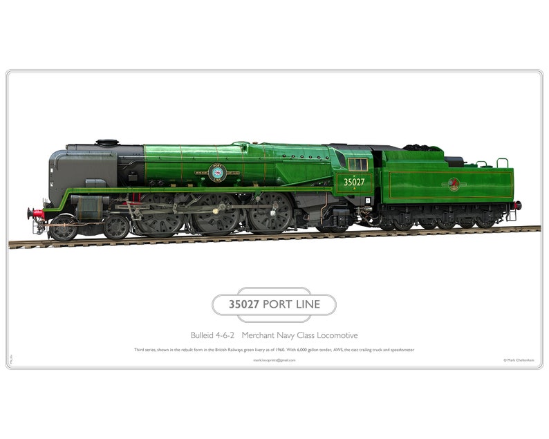 Bulleid's Rebuilt Merchant Navy Class - Etsy