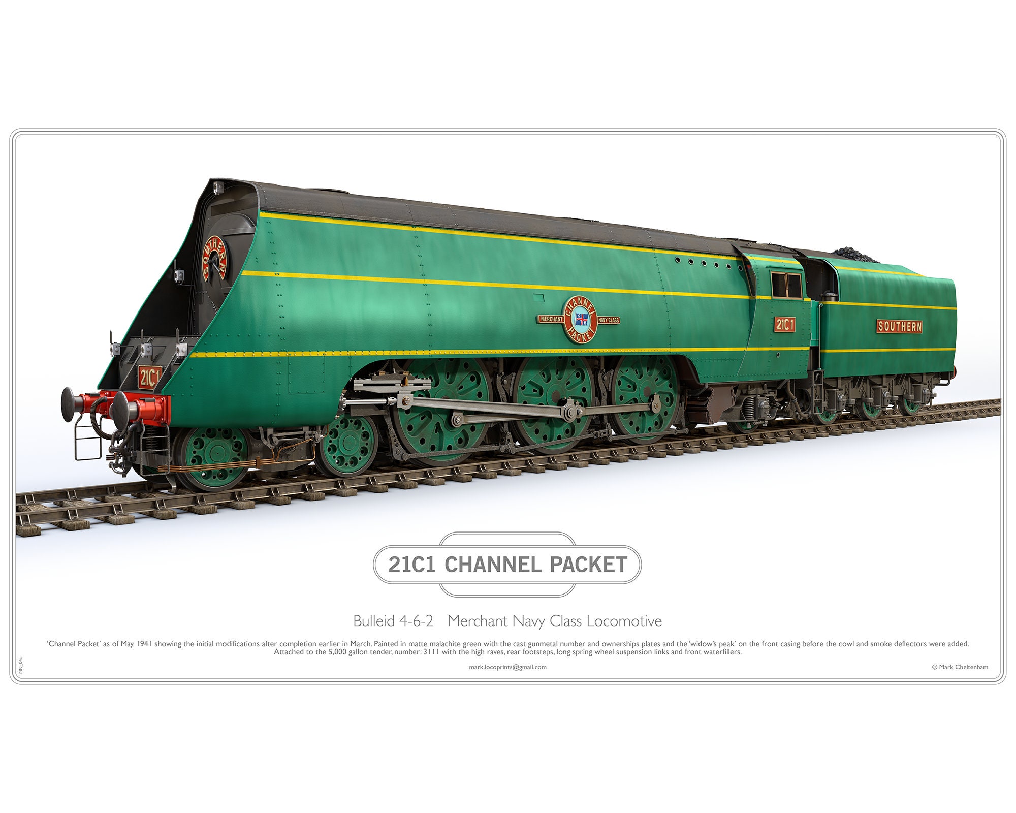 Bulleid's Merchant Navy Class 21C1 - Etsy
