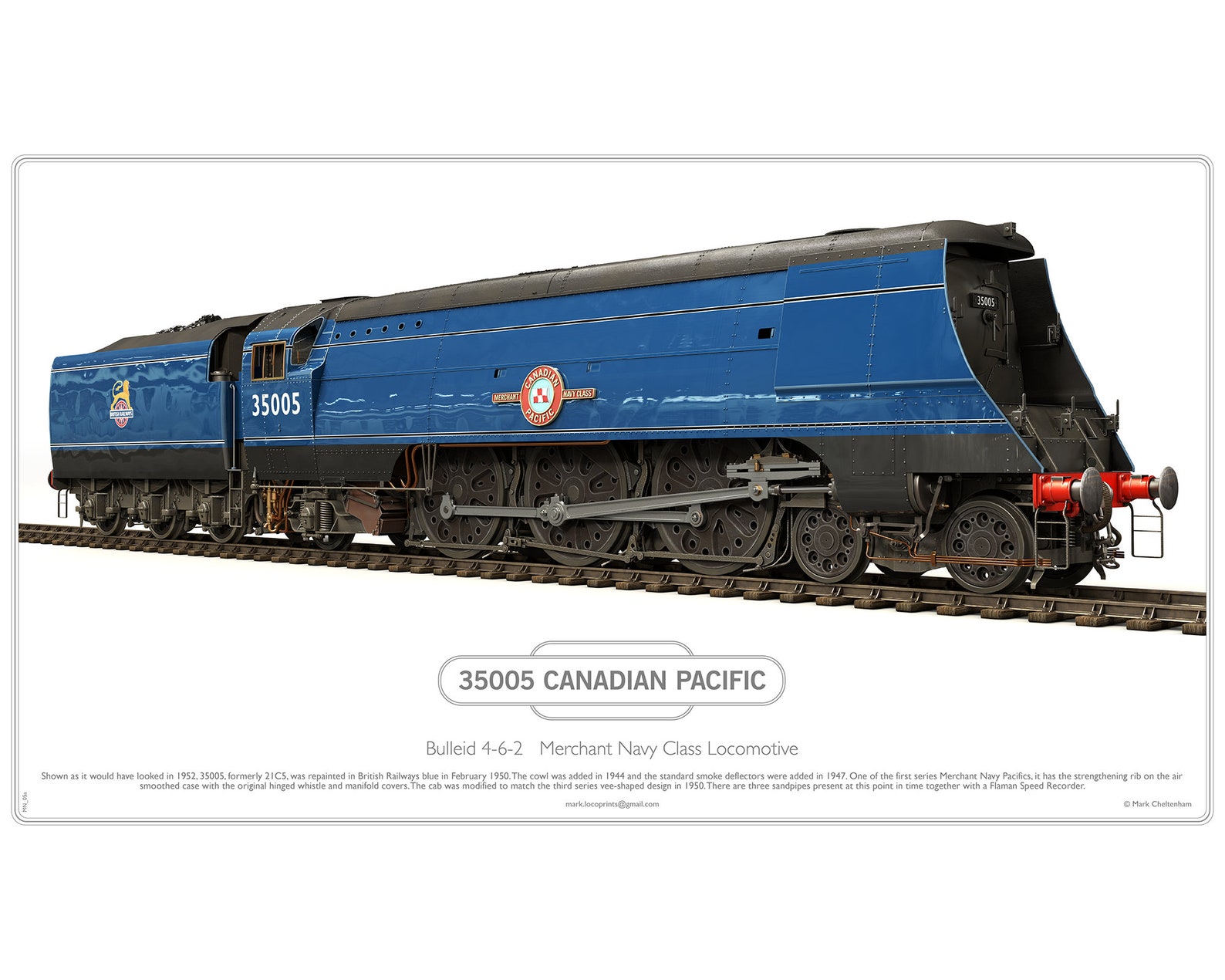 Bulleid's 'canadian Pacific' Merchant Navy Class - Etsy