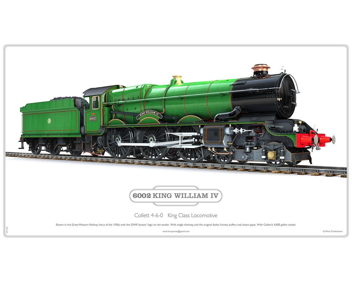 GWR King Class Steam Locomotive - Etsy