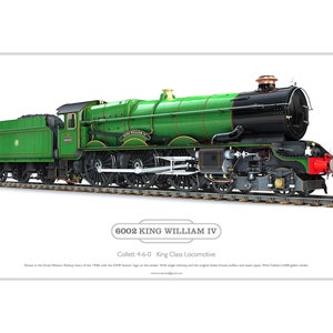 GWR King Class Steam Locomotive - Etsy