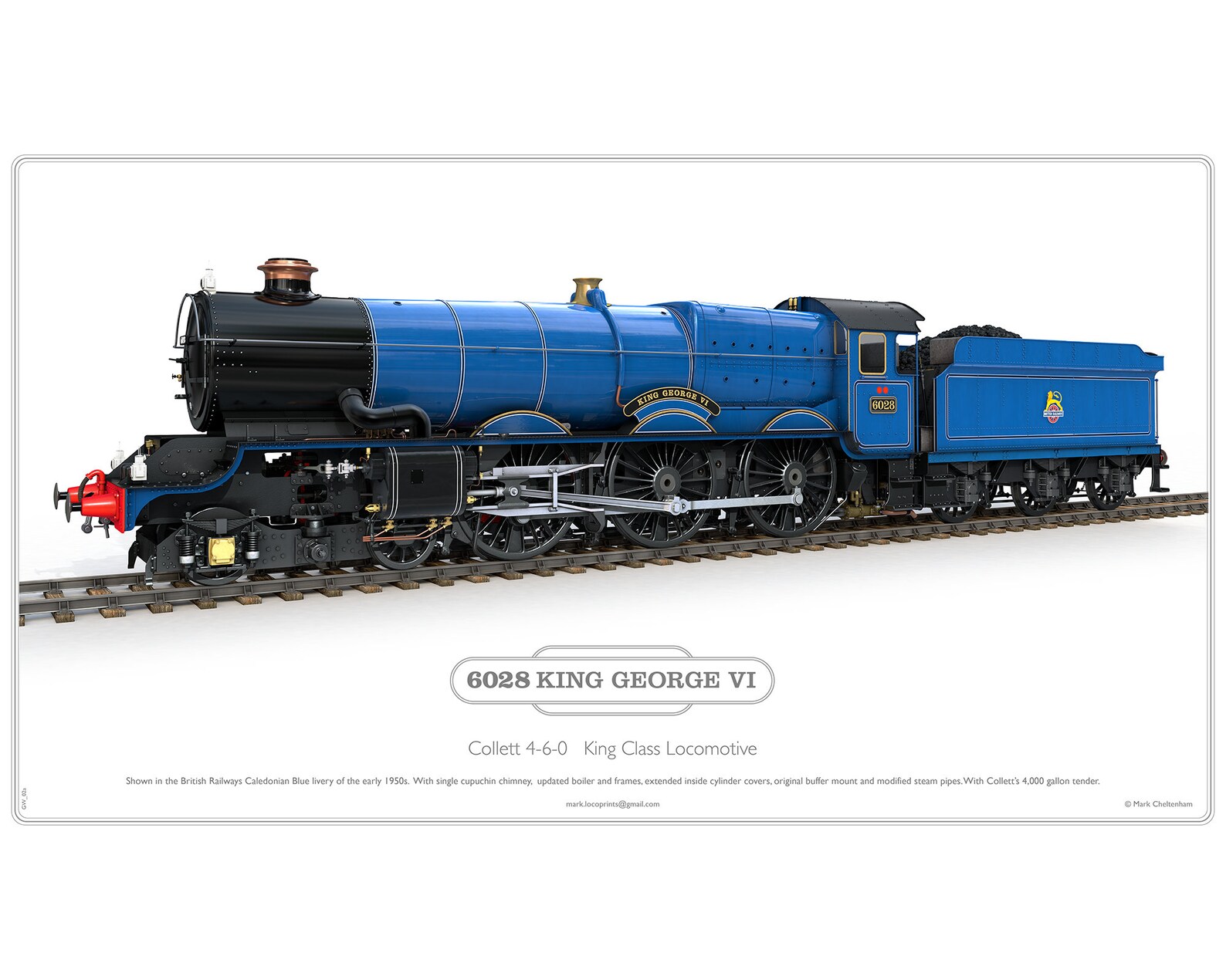 GWR King Class Steam Locomotive - Etsy