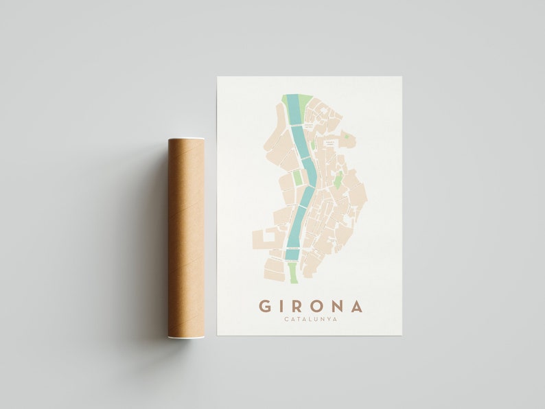 Girona Map - Etsy
