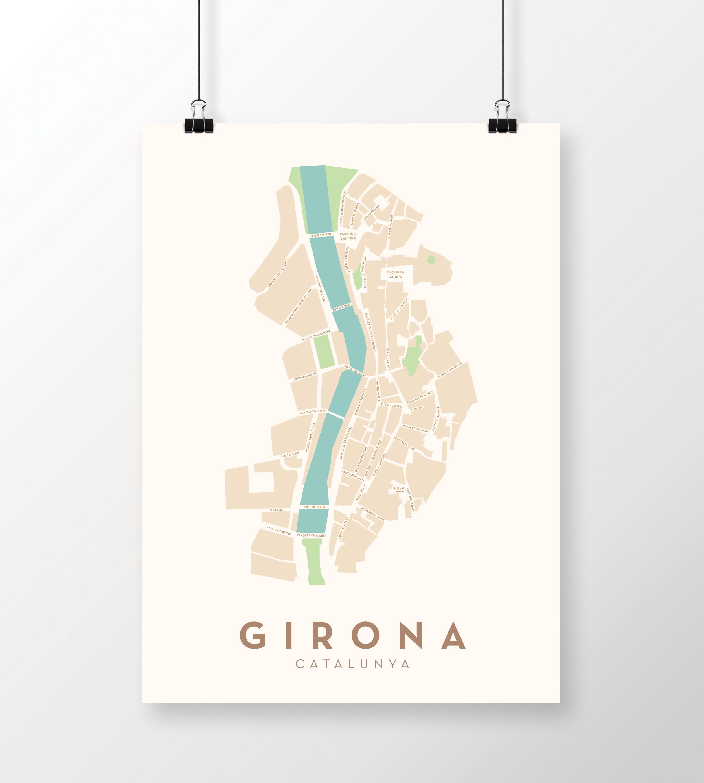 Girona Map - Etsy