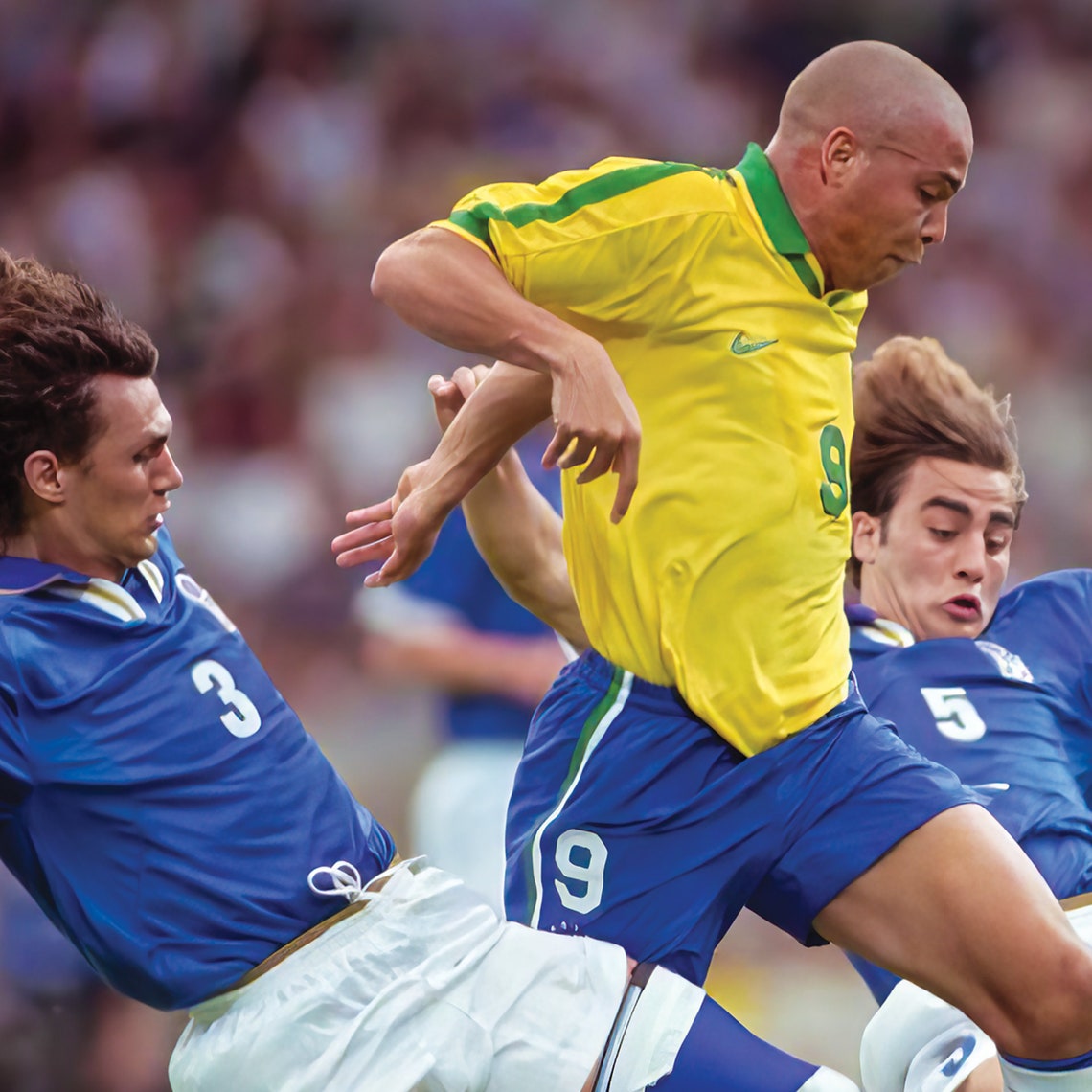 Retro Ronaldo Vs Italy Poster, Football Print, Football Poster, Soccer ...
