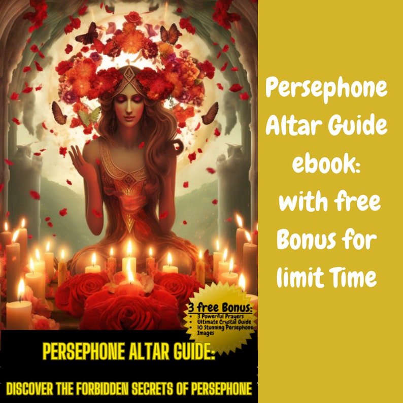 Persephone Altar Guide Mystical Rituals Ebook Powerful Prayers Sacred ...