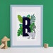 Jungle Nursery Print, Personalised Print, Animal Print, Alphabet Print ...
