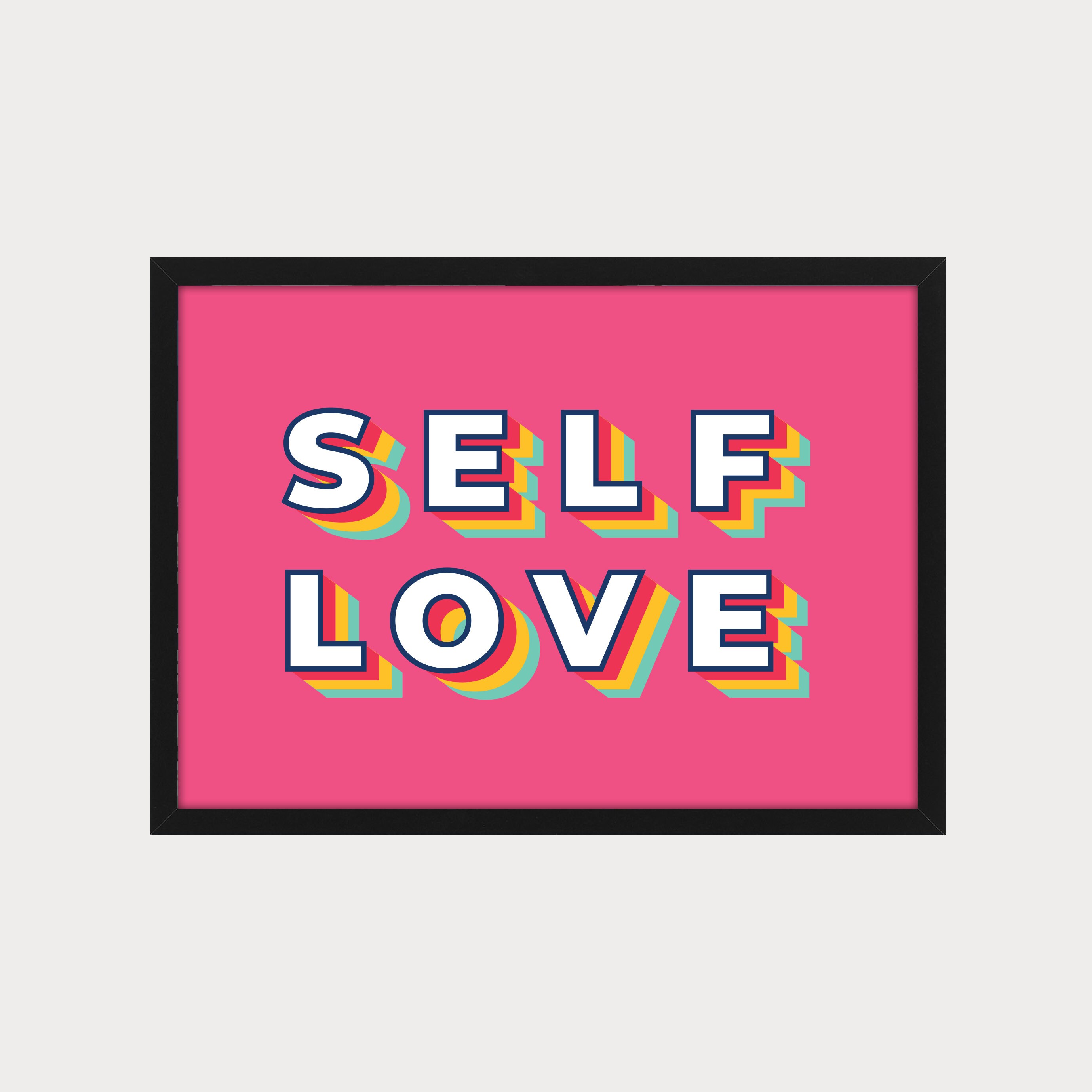 Self Love Poster Print Self Love Rainbow Love Print Pride Self Love ...