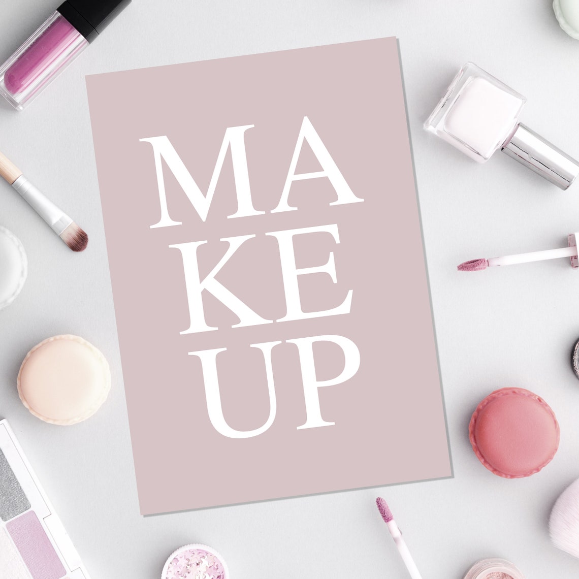Makeup Quote Print Pink Makeup Print Girls Print Makeup - Etsy