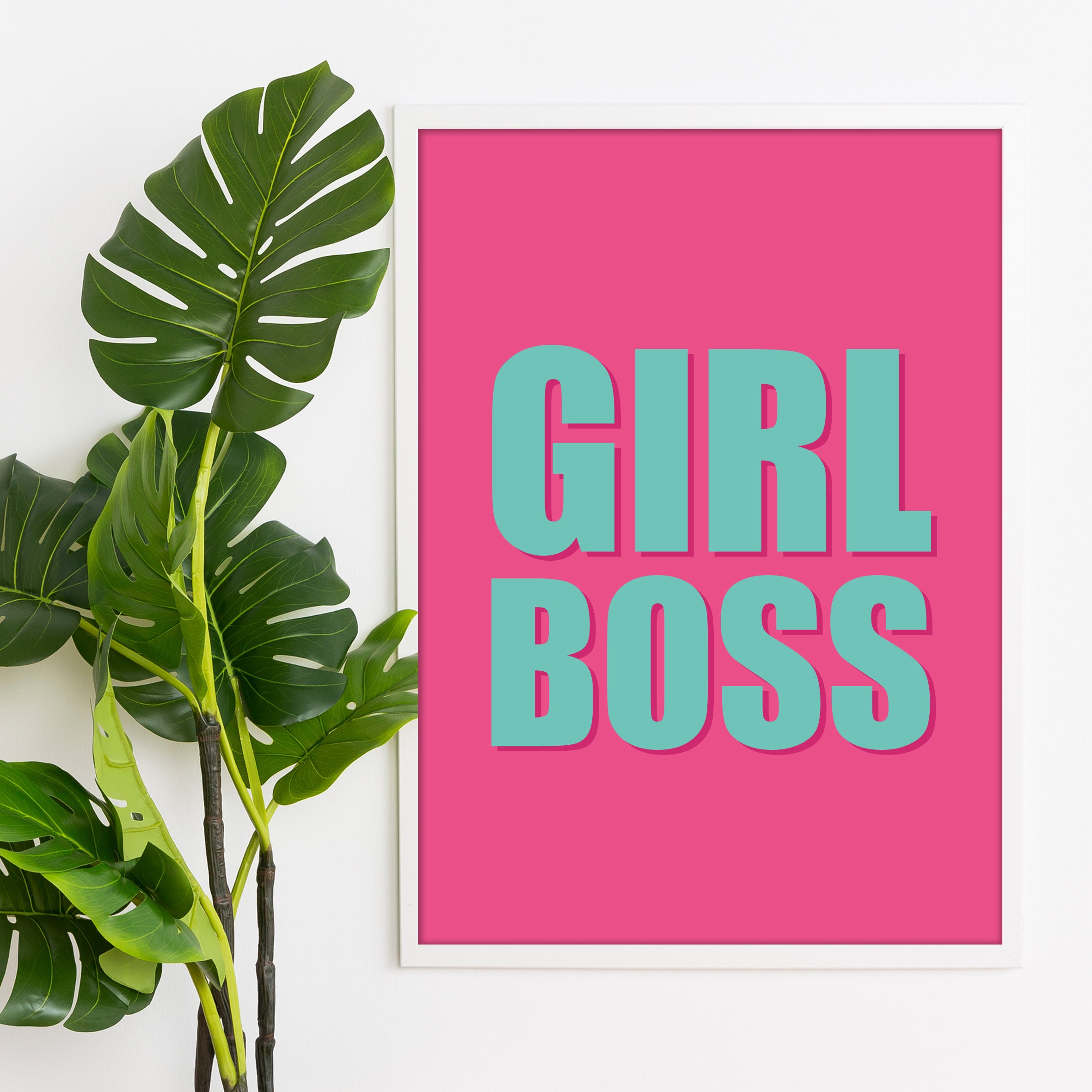 Girl Boss Poster Print A4 Poster Print Girl Poster Print | Etsy
