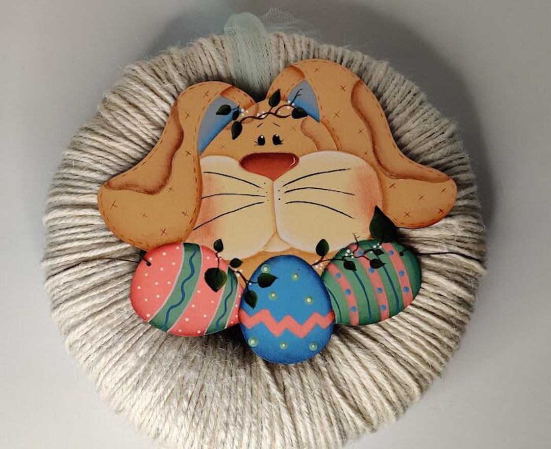 Easter Egg Hunt Wreath, Whimsical, Designed by Reneé Mullins, Easter ...