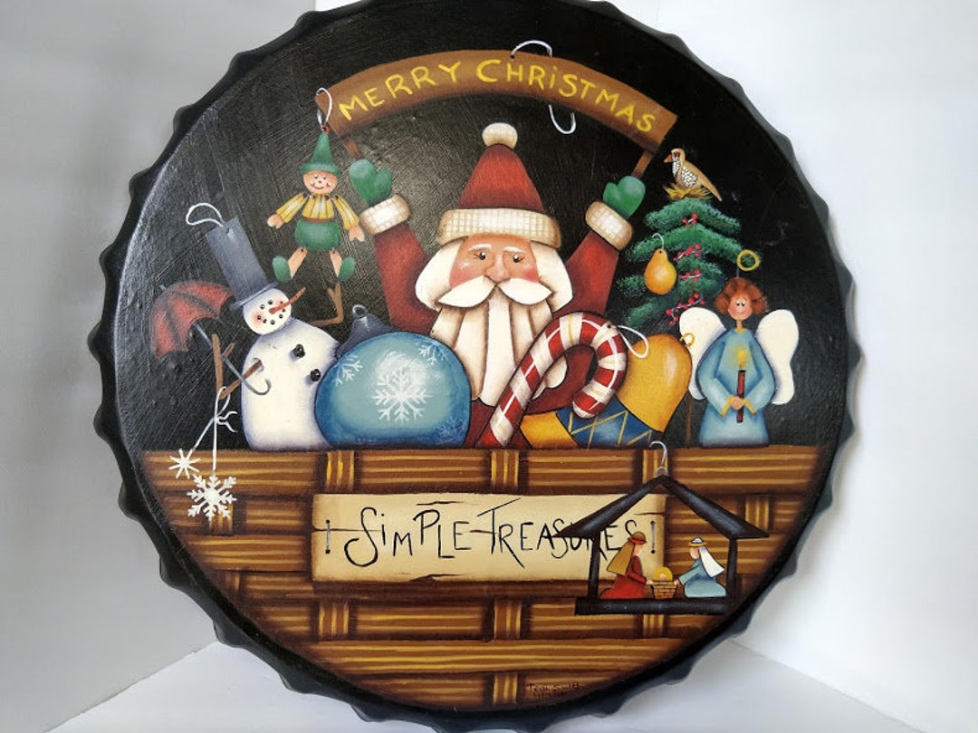 Simple Treasures Christmas Plaque, Whimsical, Designed by Maxine Thomas ...