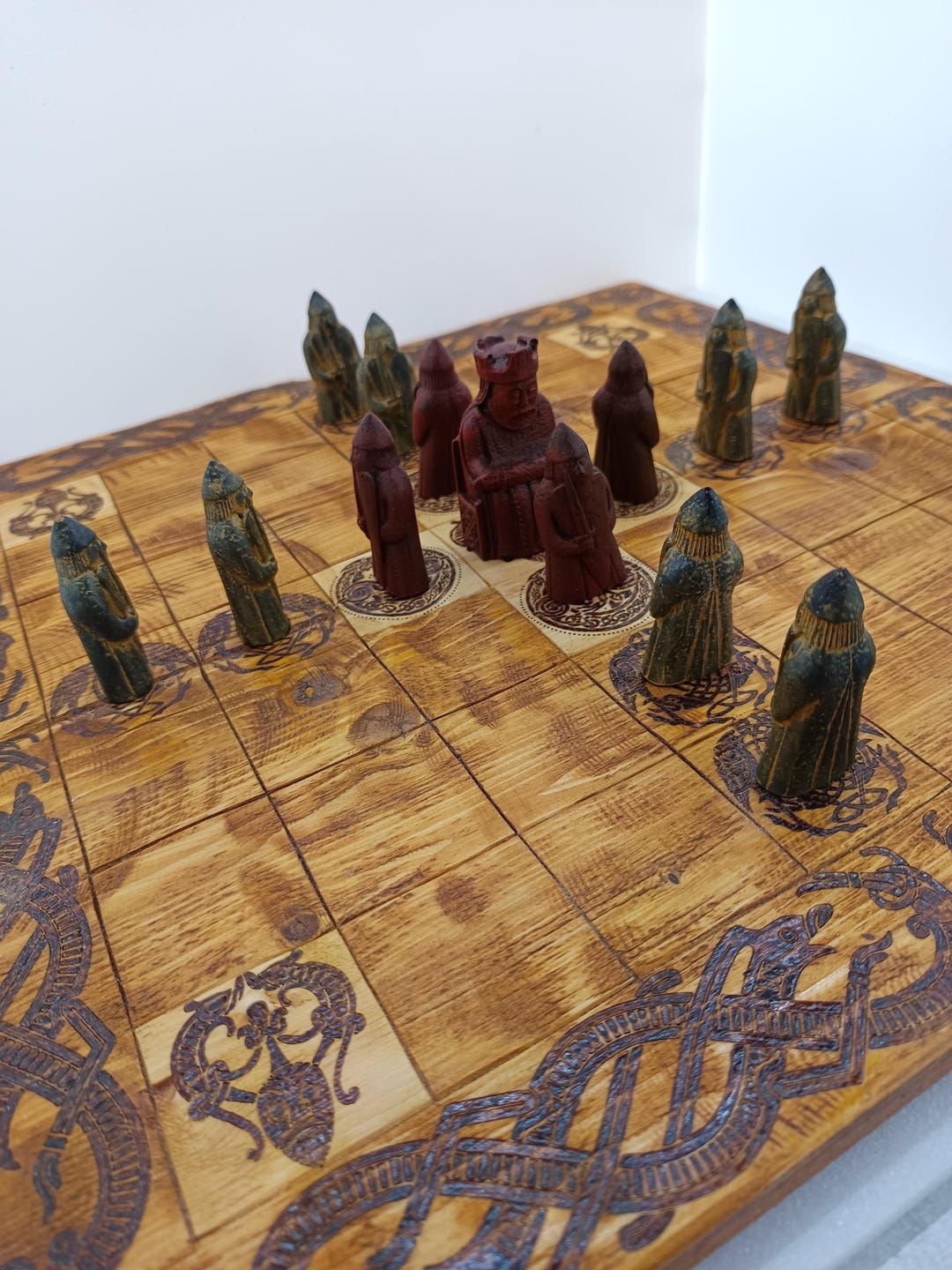 HNEFATFL, LEWIS CHESS Ancient Chess Viking Chess Boardgame Lewis Chess ...