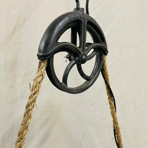 Beam Pendant Light With Pulley Hook - Etsy