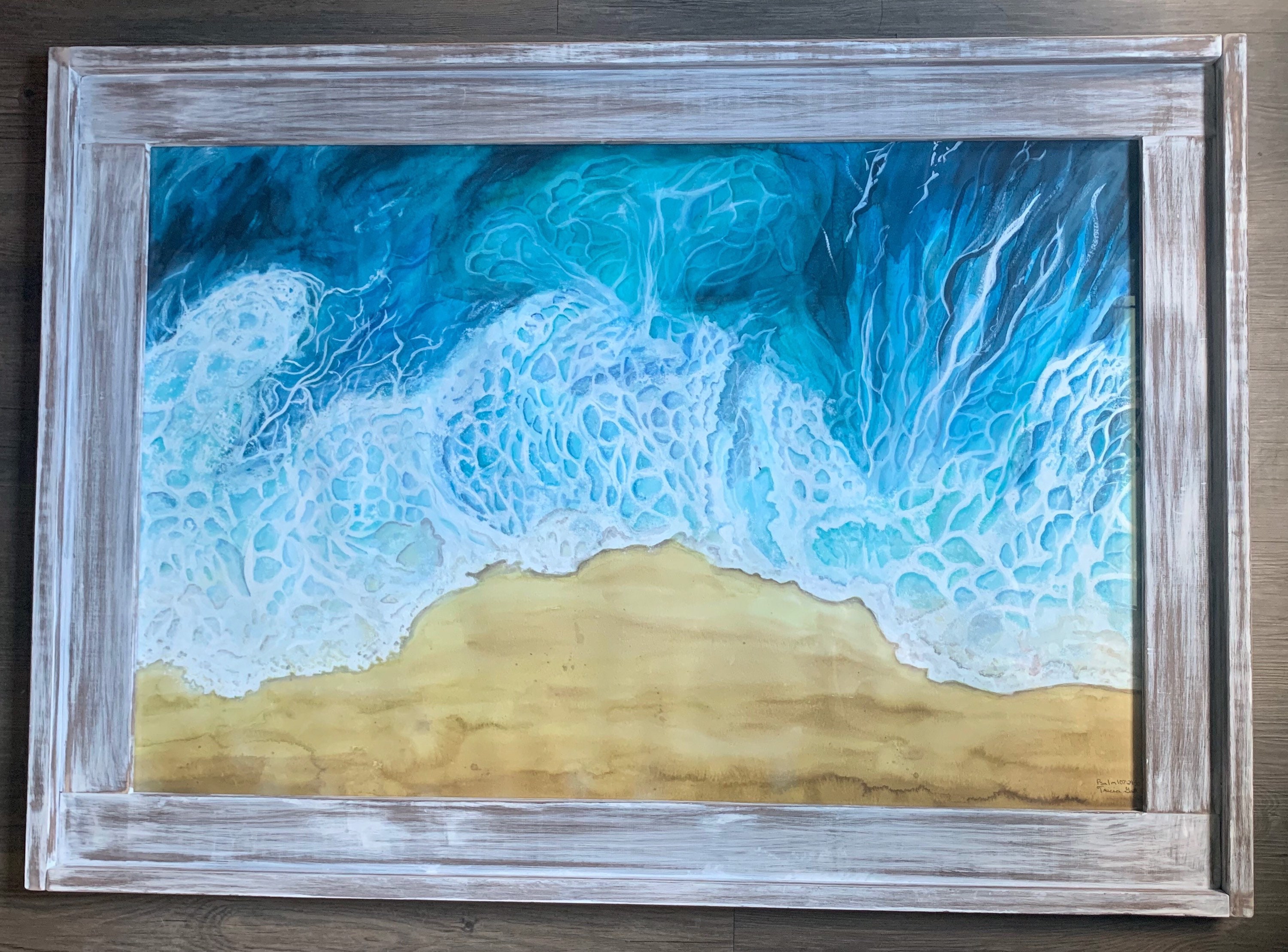 Beach Waves Framed - Etsy