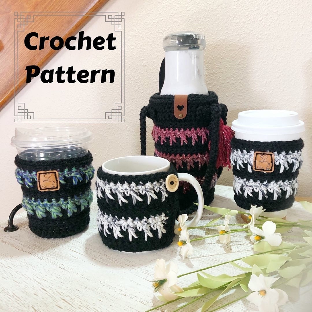 Crochet Cozy Patterns in Four Styles, Cold and Hot Cozy Patterns ...
