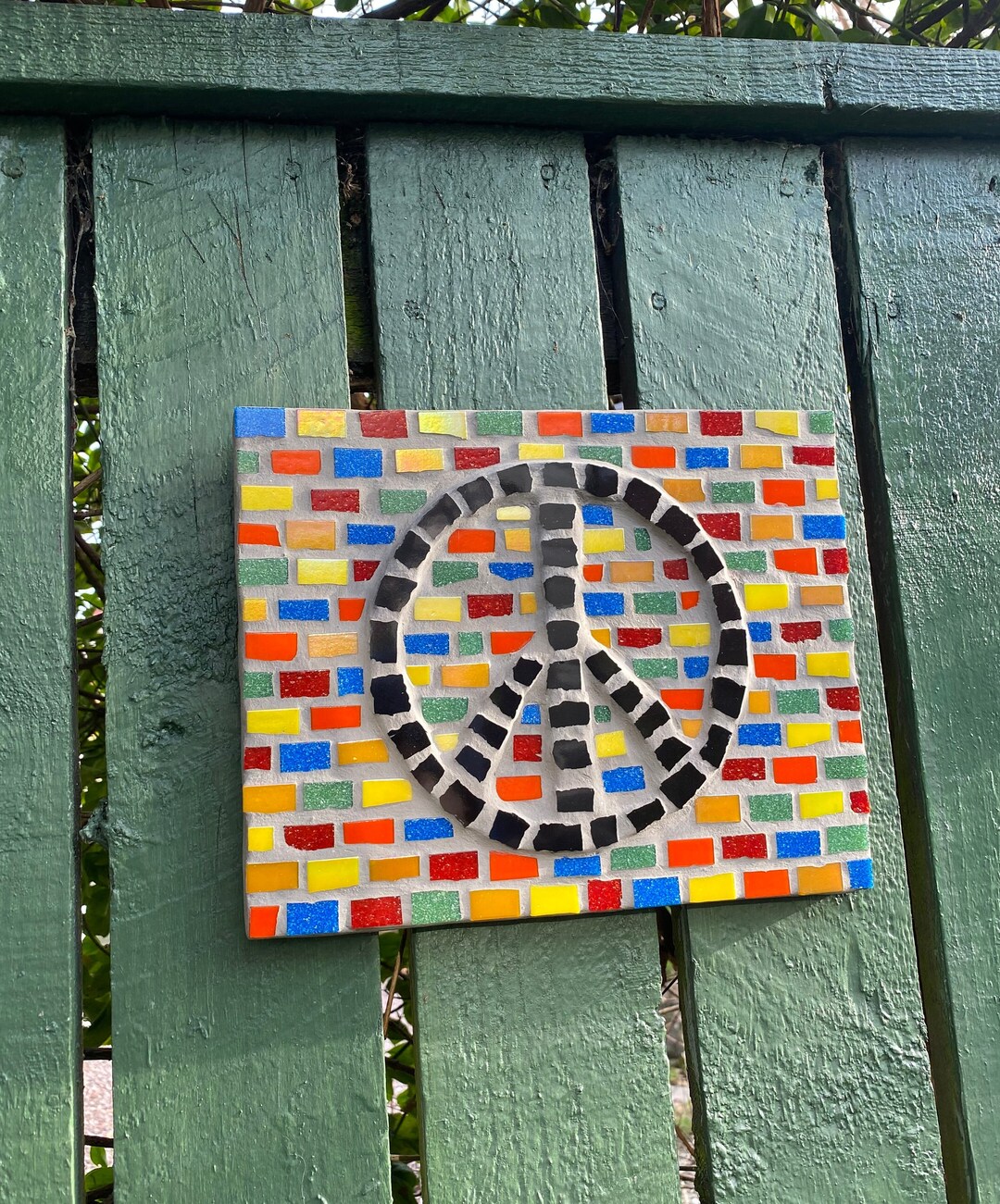Multi-colour Peace Sign Mosaic - Etsy