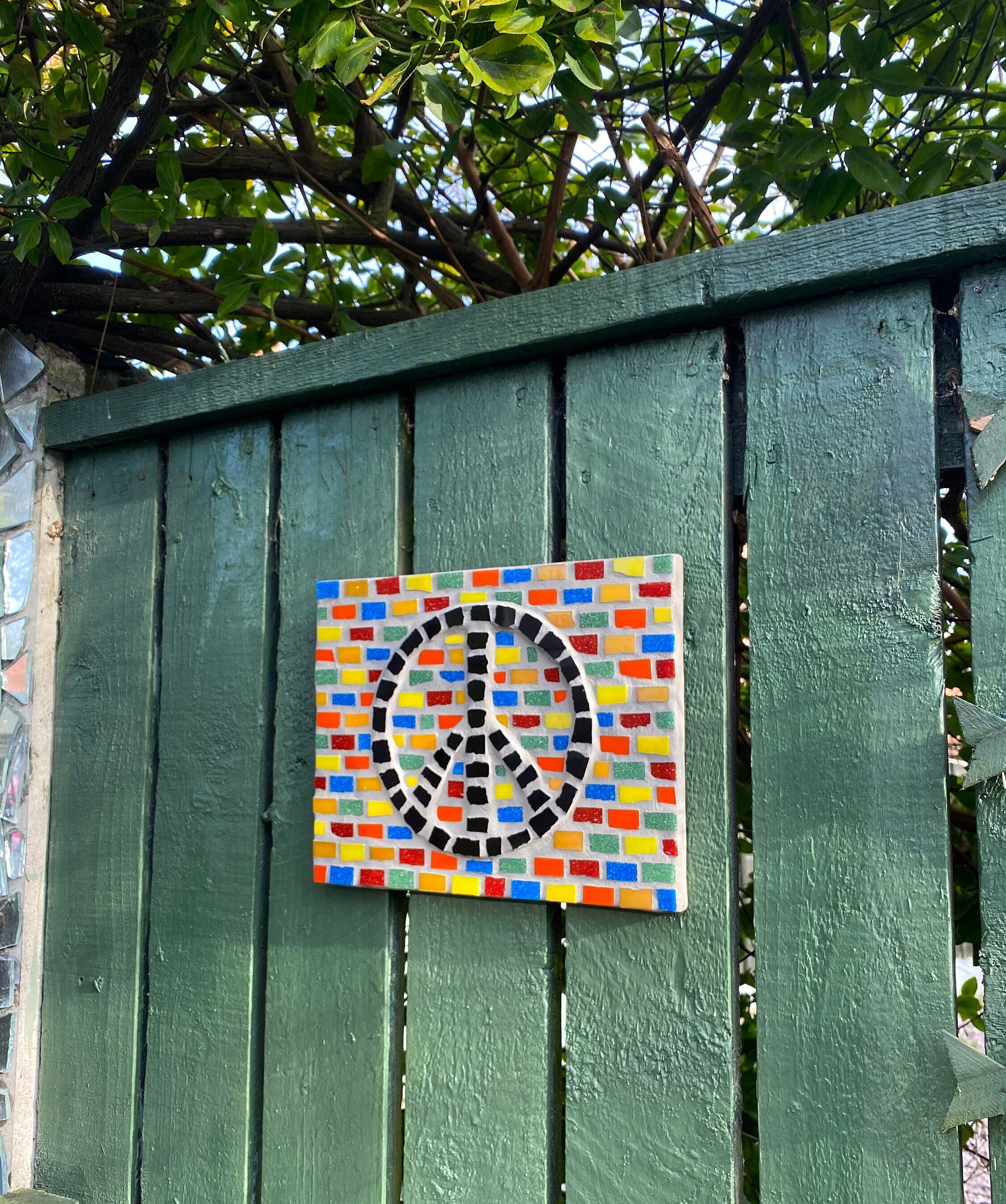 Multi-colour Peace Sign Mosaic - Etsy