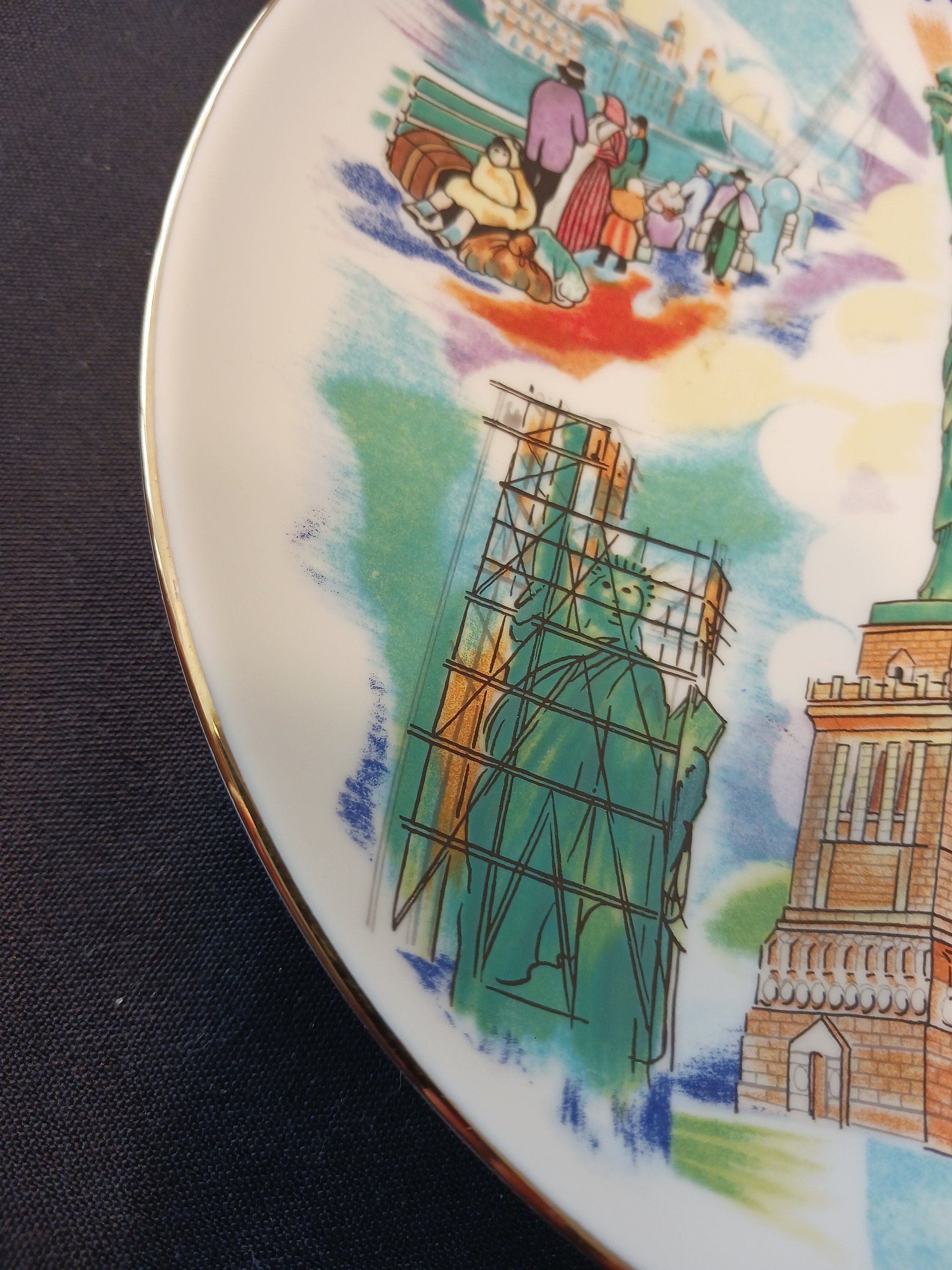 Statue of Liberty Centennial Plate 1886 to 1986 Porcelain Plate - Etsy