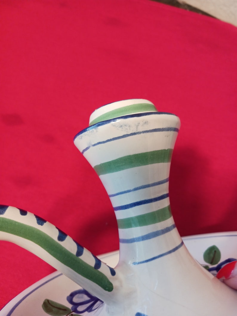 Italian Handpainted Taste Setter by Sigma Ceramic Handled - Etsy