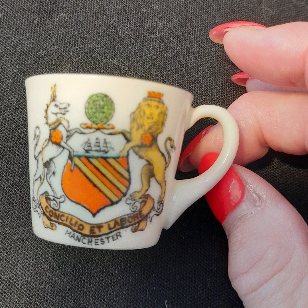 William Henry Goss 1858 1930 Heraldic China Miniature Teacup Concilio ...