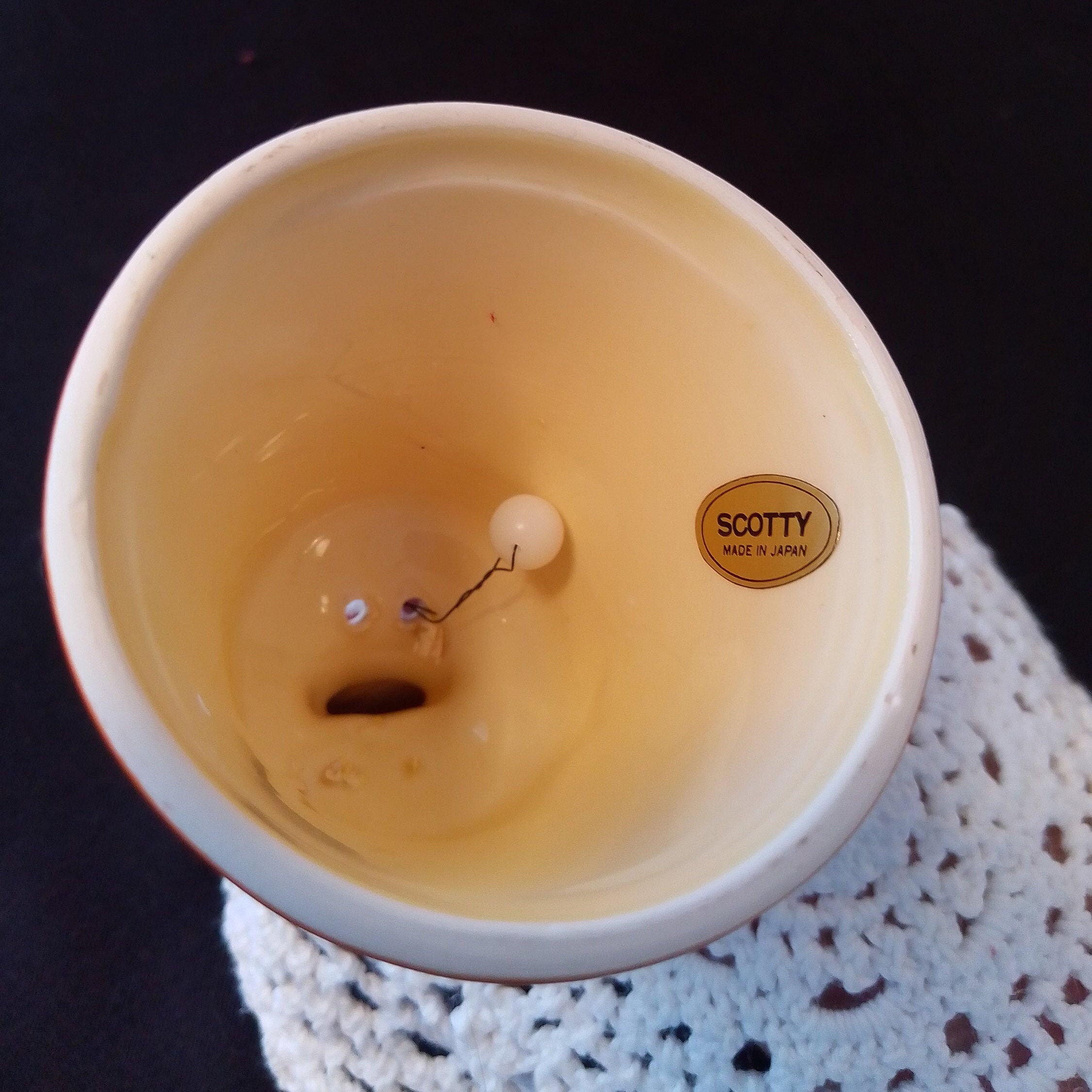 Scotty Made in Japan Porcelain Bell 1980s Georgia Souvenir - Etsy