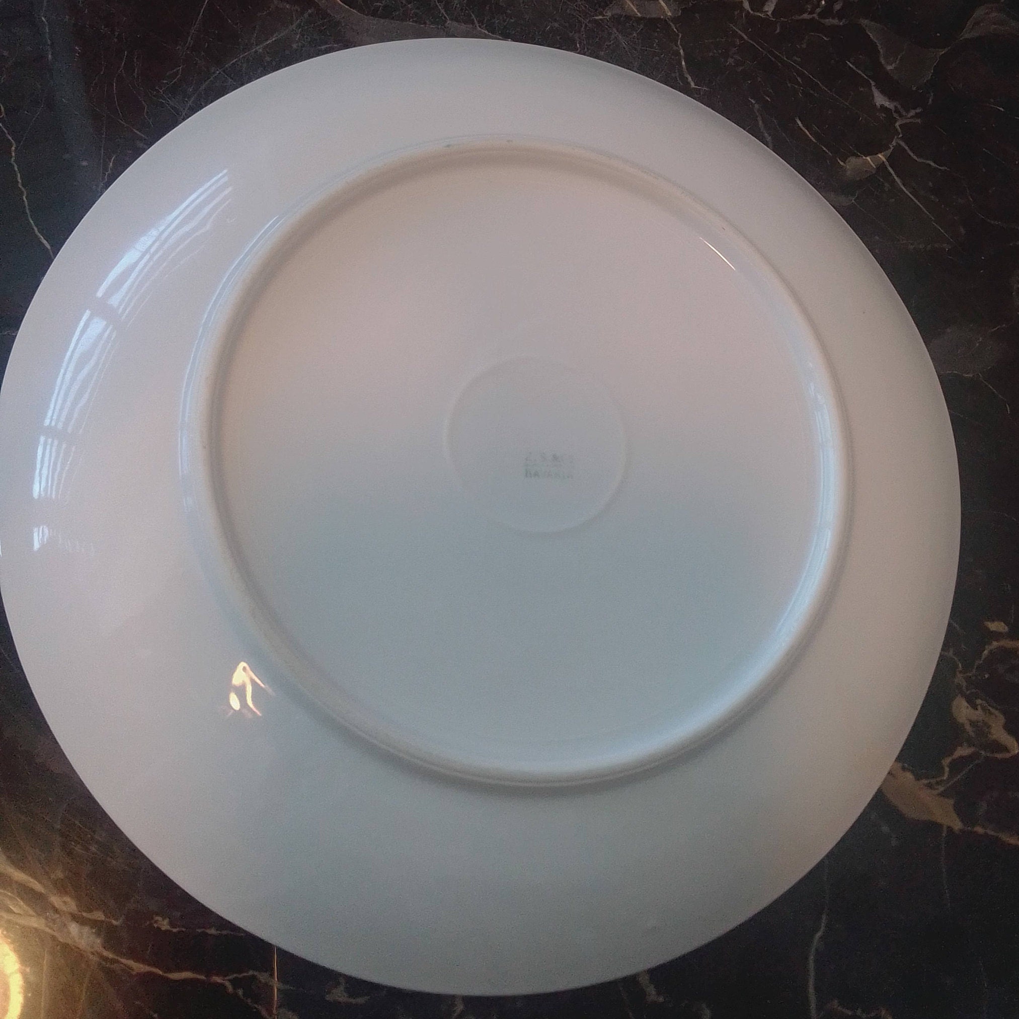 Antique 1930s Zeh Scherzer Z S & Co Bavaria Yellow Rose Porcelain Plate ...