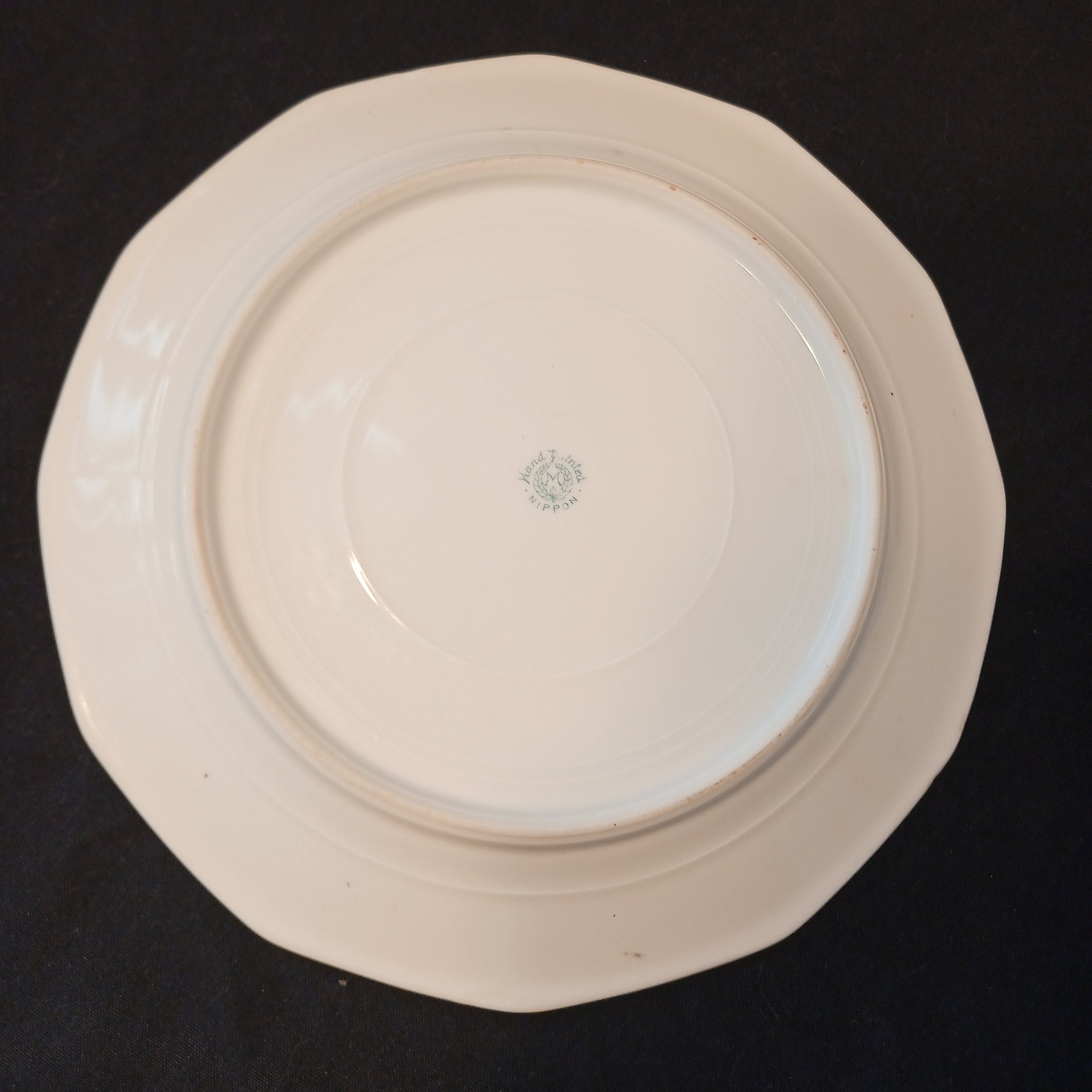 Nippon Hand Painted Morimura Brothers 1911 Gold Rose Pattern Plate With ...