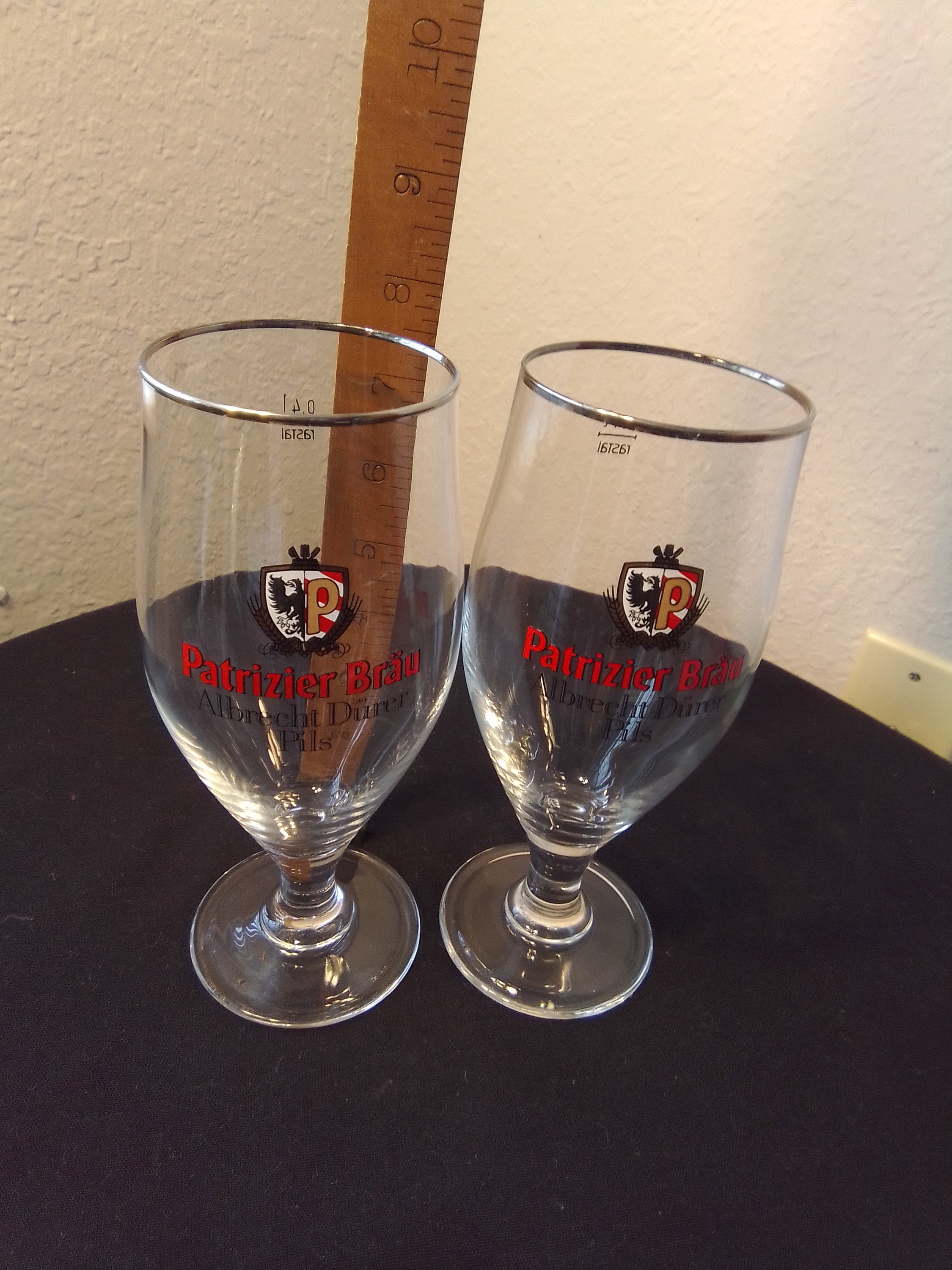 Patrizier Brau 2 Stemmed Beer Glasses Brewery City of Nuremberg - Etsy