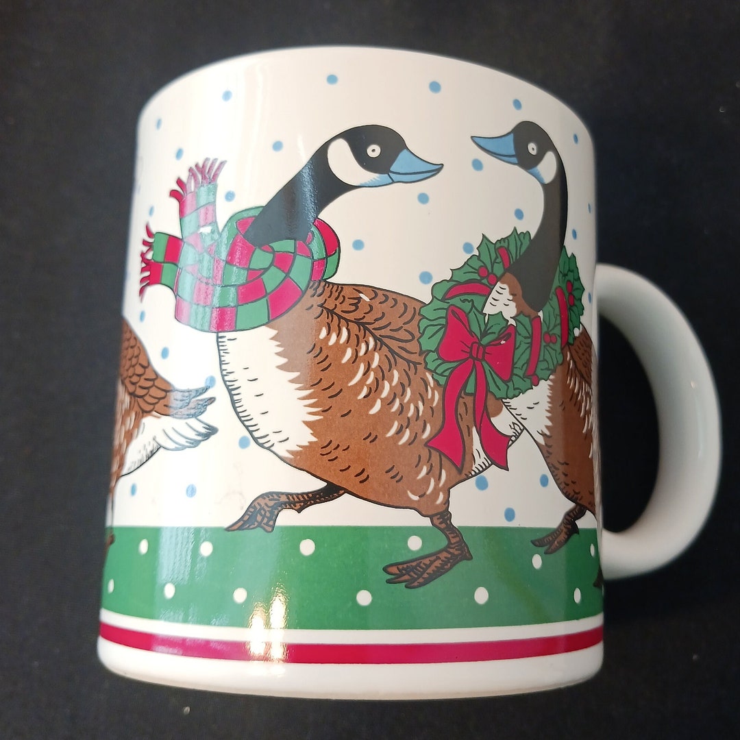 Christmas Canada Goose Stoneware Mugs Made in Japan - Etsy