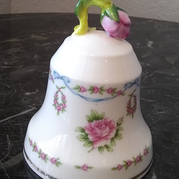 Lefton Rose Bell - Etsy