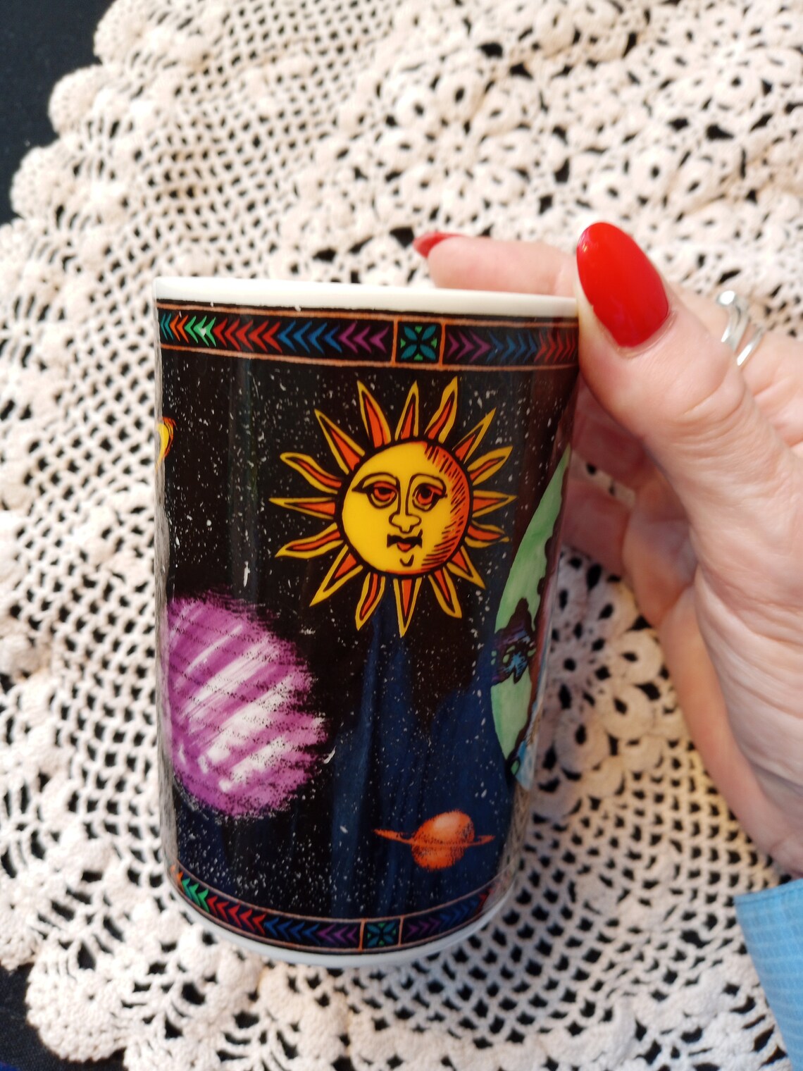 Dunoon Cosmos Very Rare Planets Sun Earth Stoneware Mug Designed by ...