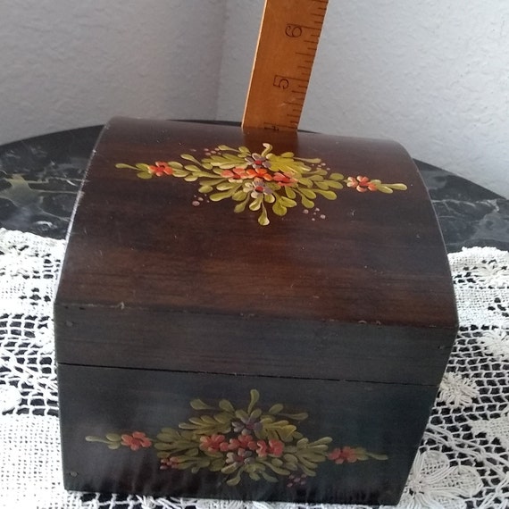 Wood Jewelry 4 Handmade 1980s Nesting Storage Boxes - Gem