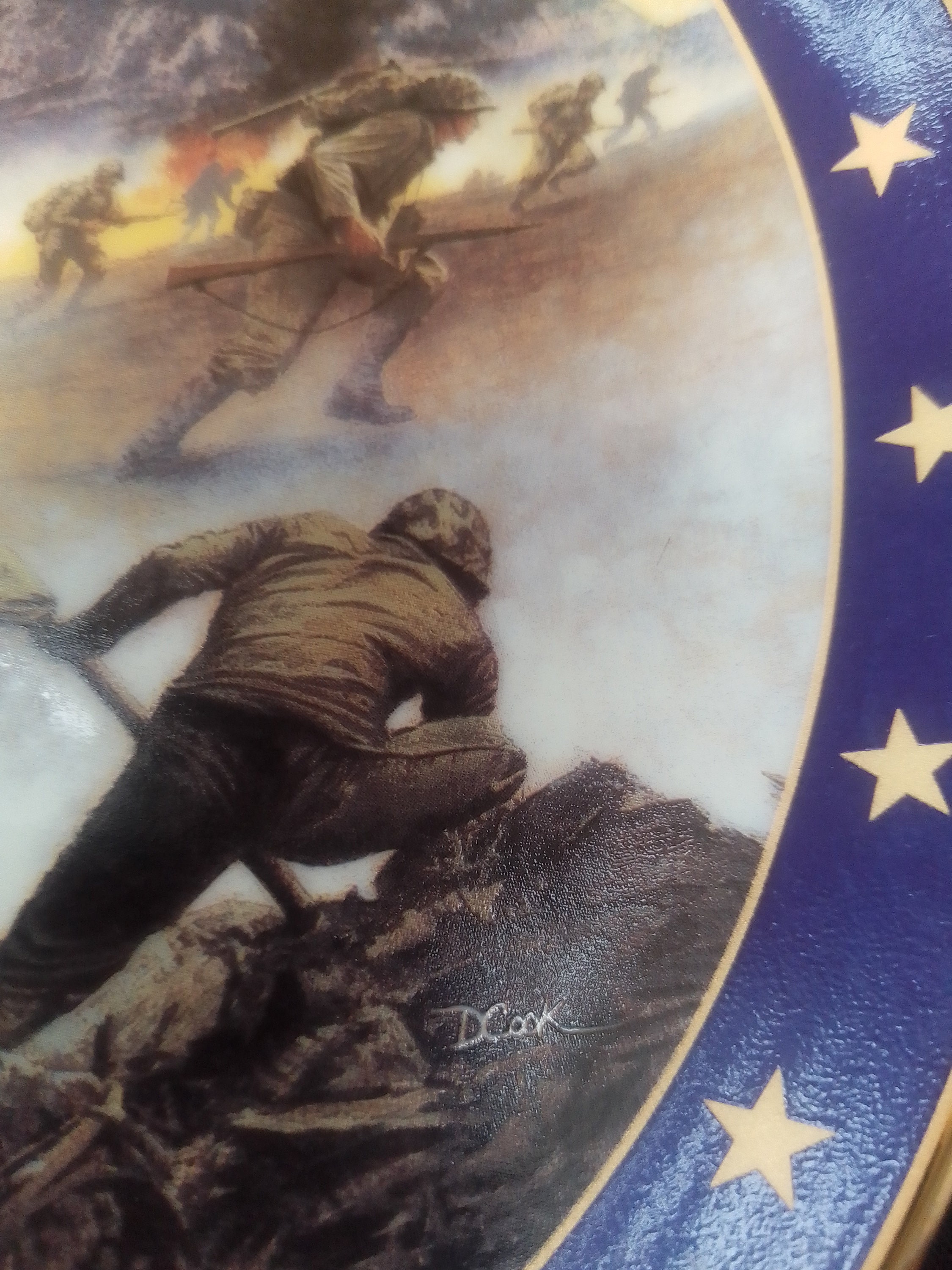 Iwo Jima Plate by David Cook First Issue in Visions of Glory Collectors ...