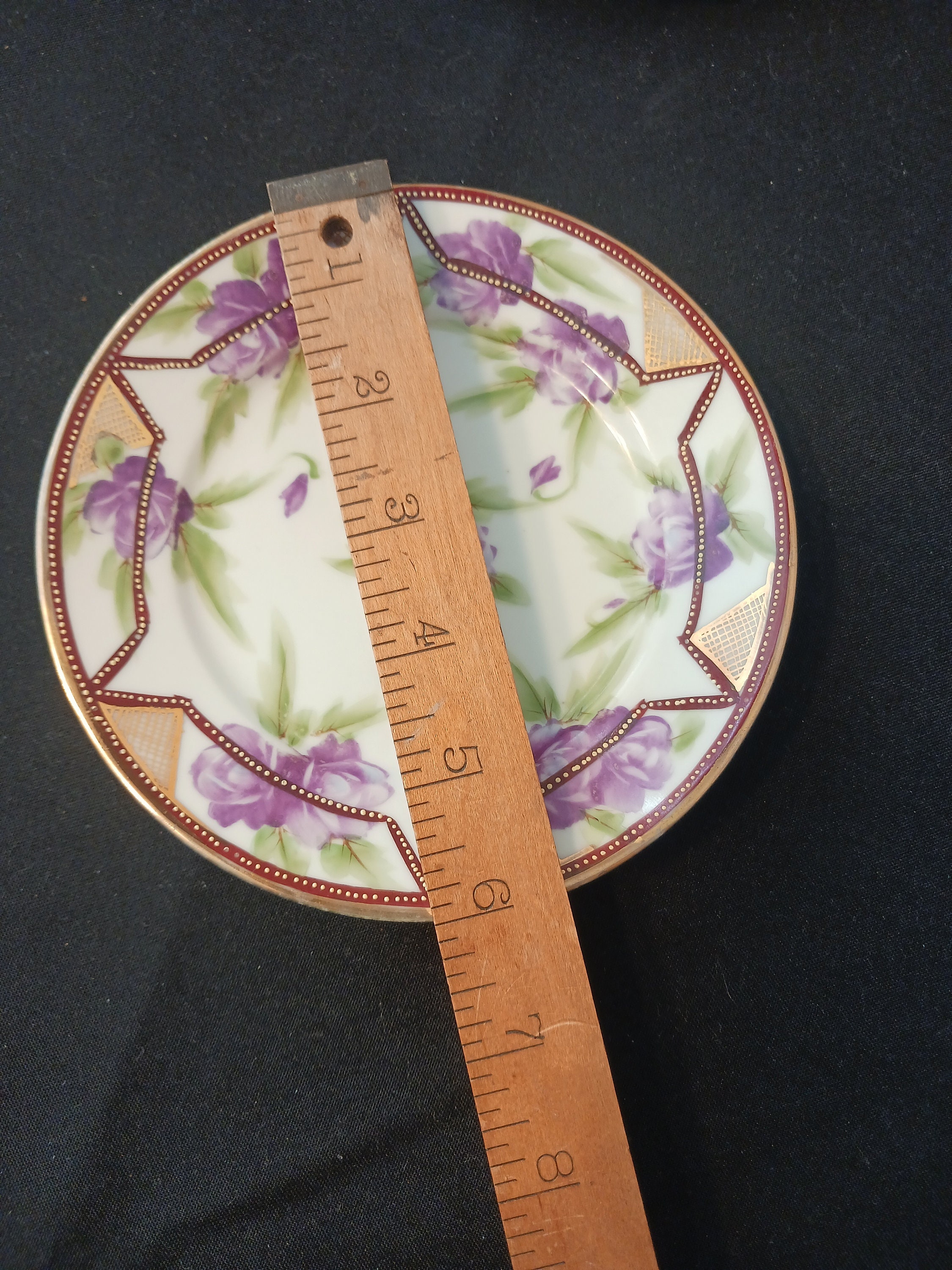 Nippon Hand Painted Morimura 1910 to 1911 Gorgeous Purple Plates With ...