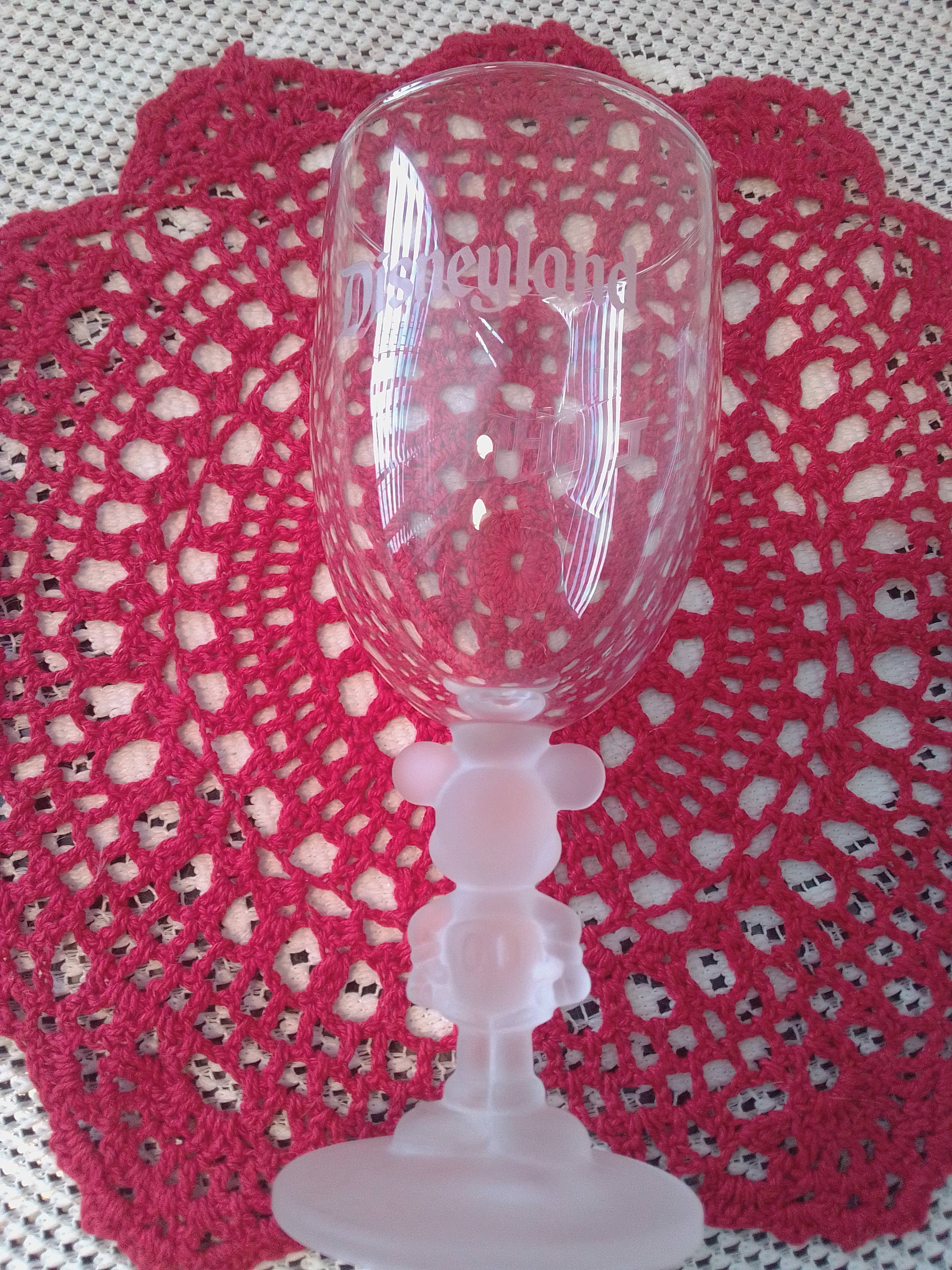 Monogrammed JOHN - Mickey Mouse Disneyland Stemmed Wine Glass - Etsy
