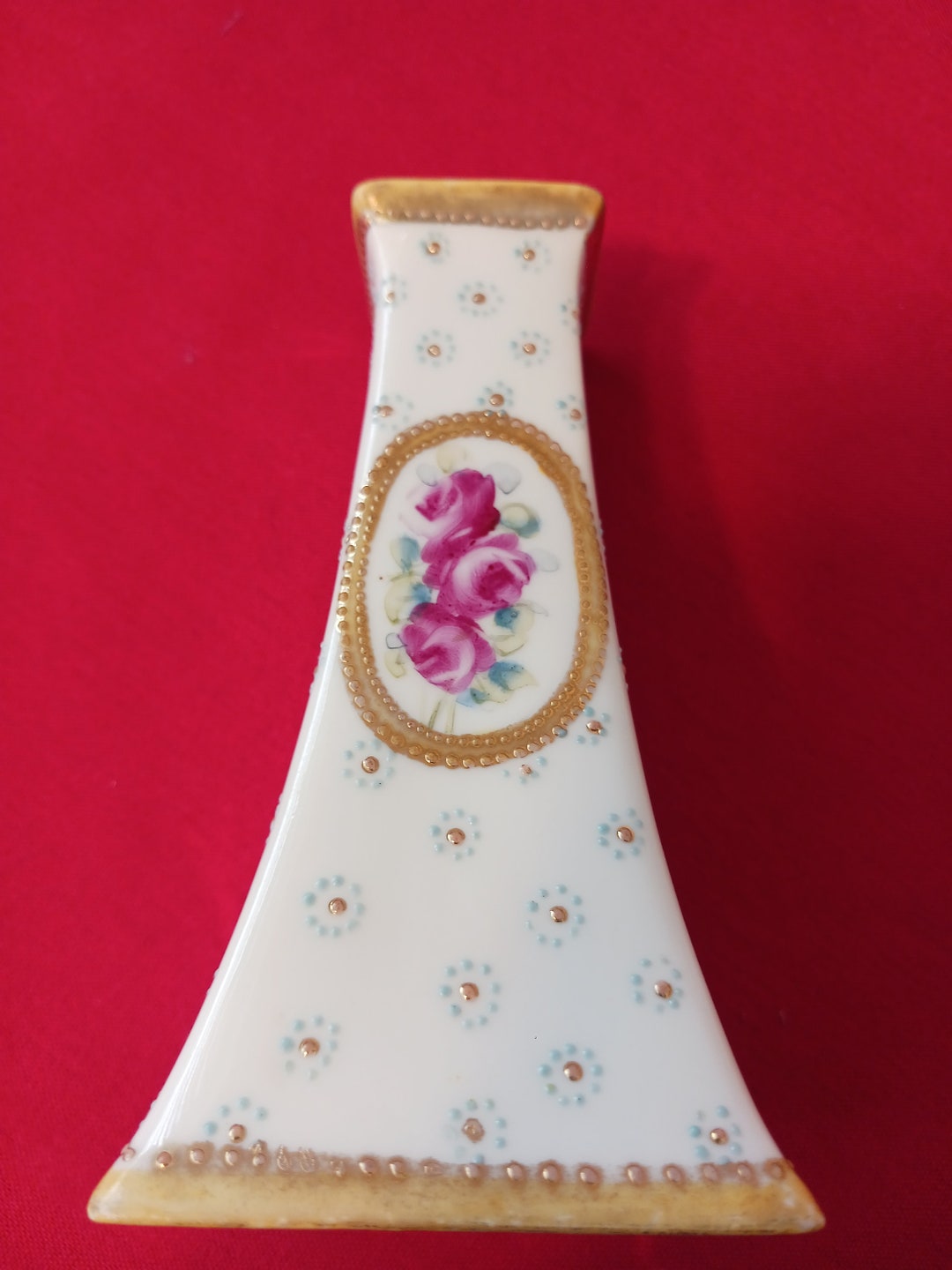 Nippon Hand-painted Morimura Gumi Hat Pin Holder or Bud Vase. - Etsy