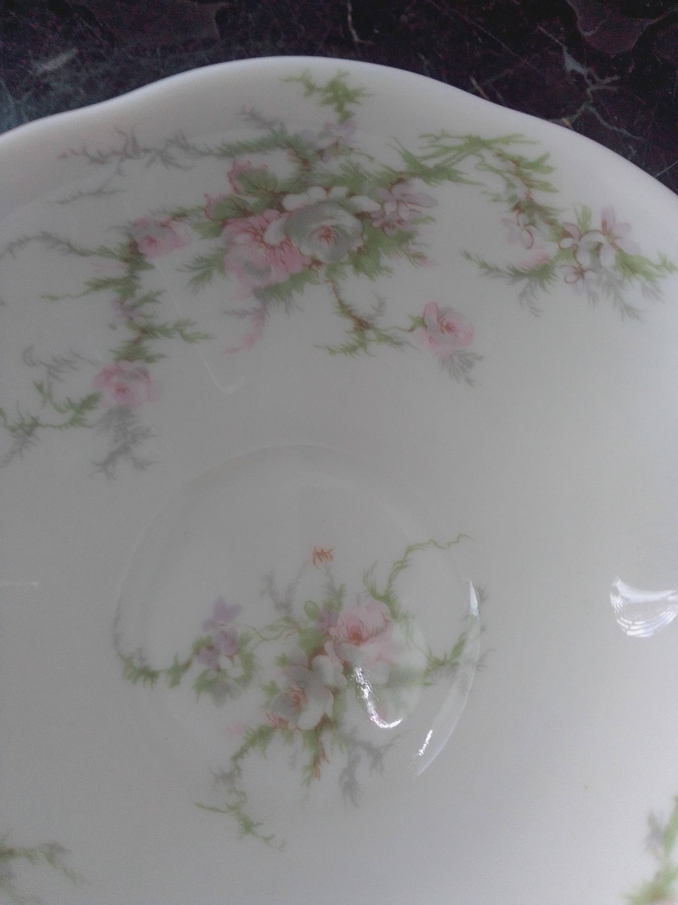 Theodore Haviland New York Made in America Rosalinde Pattern Vegetable ...