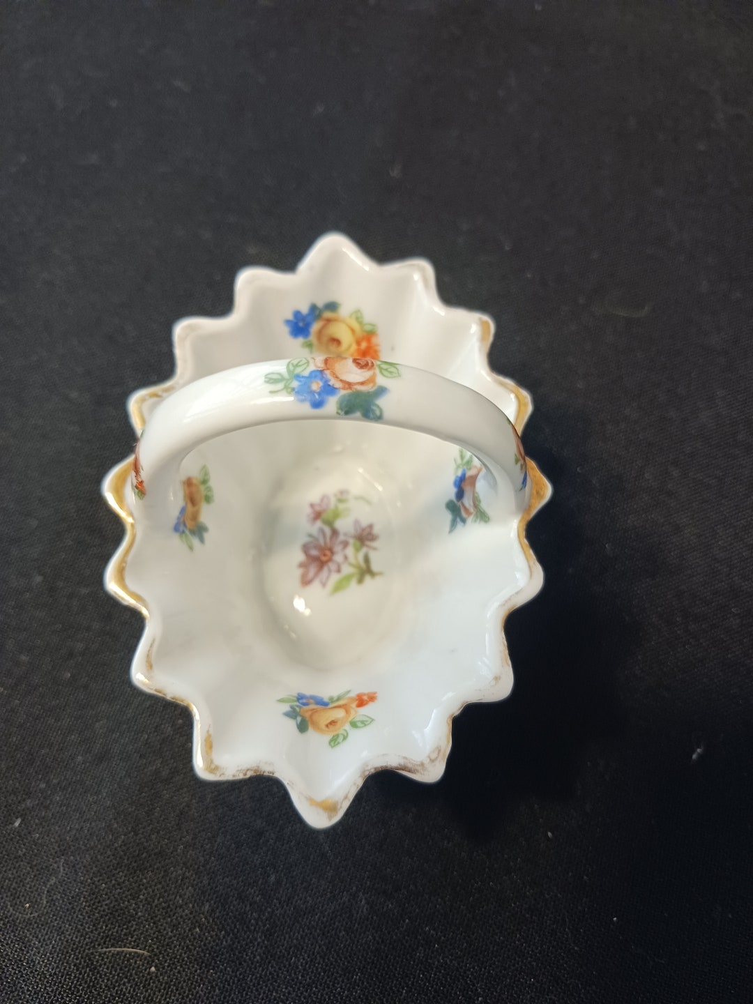 Sico Germany 1950s Porcelain Mini Basket Scalloped Pointy Edges - Etsy