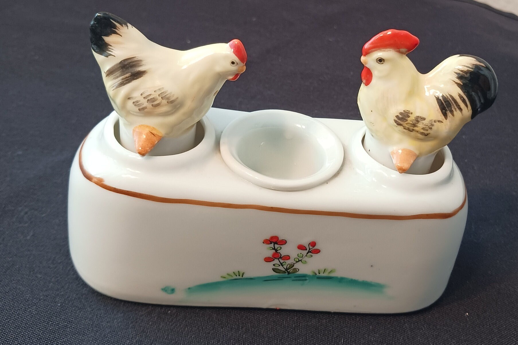 Japan Porcelain Bobbing Rooster and Chicken Salt and Pepper Shakers in ...