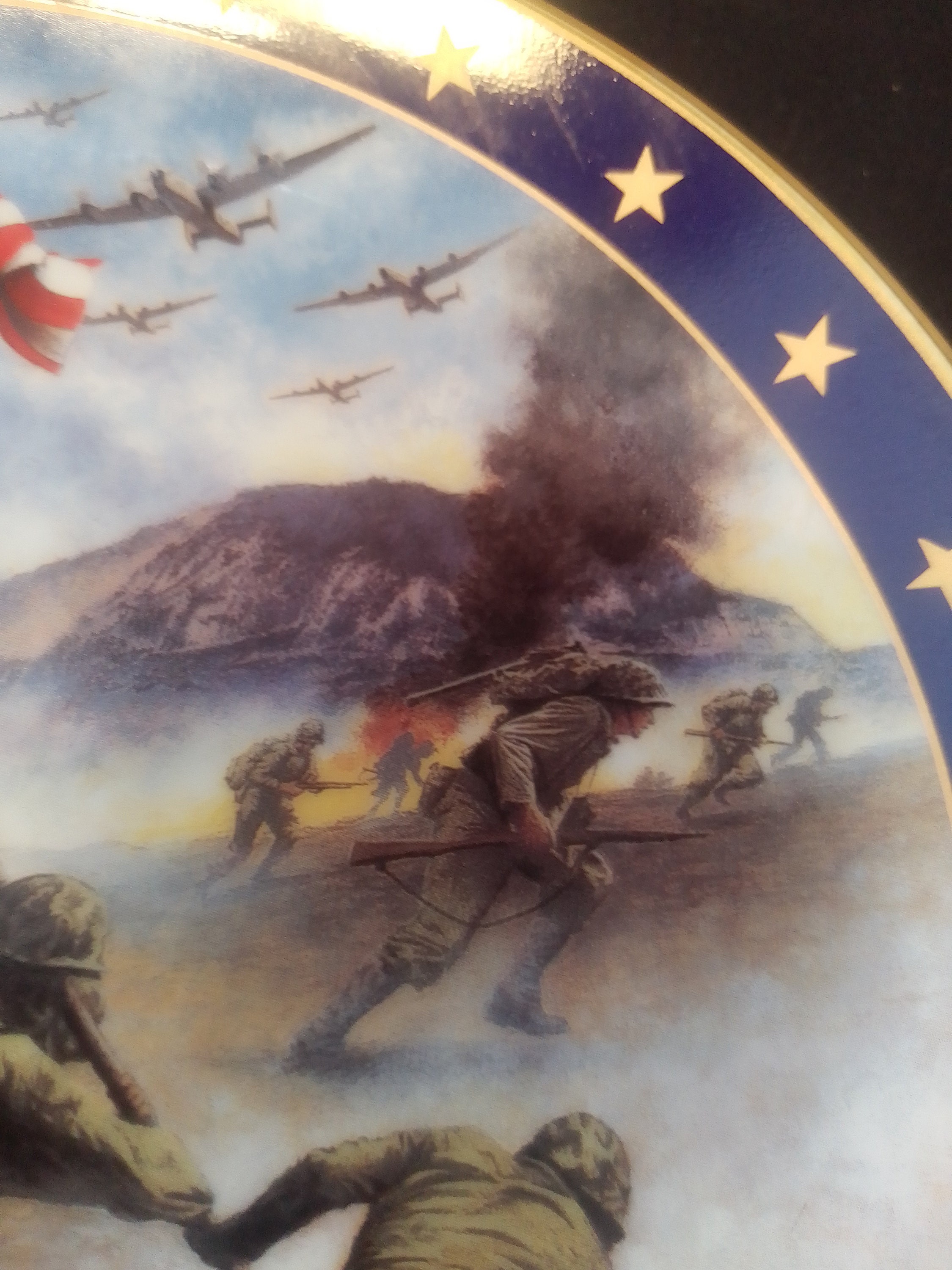 Iwo Jima Plate by David Cook First Issue in Visions of Glory Collectors ...