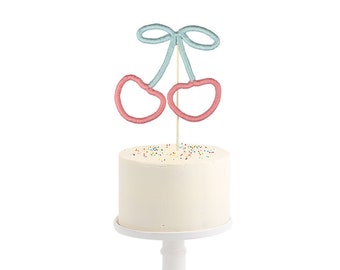 Cherry Birthday Cake Topper - Etsy