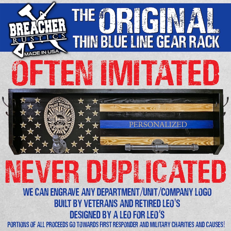 Police Gear Rack Police Academy Graduation Gift Thin | Etsy