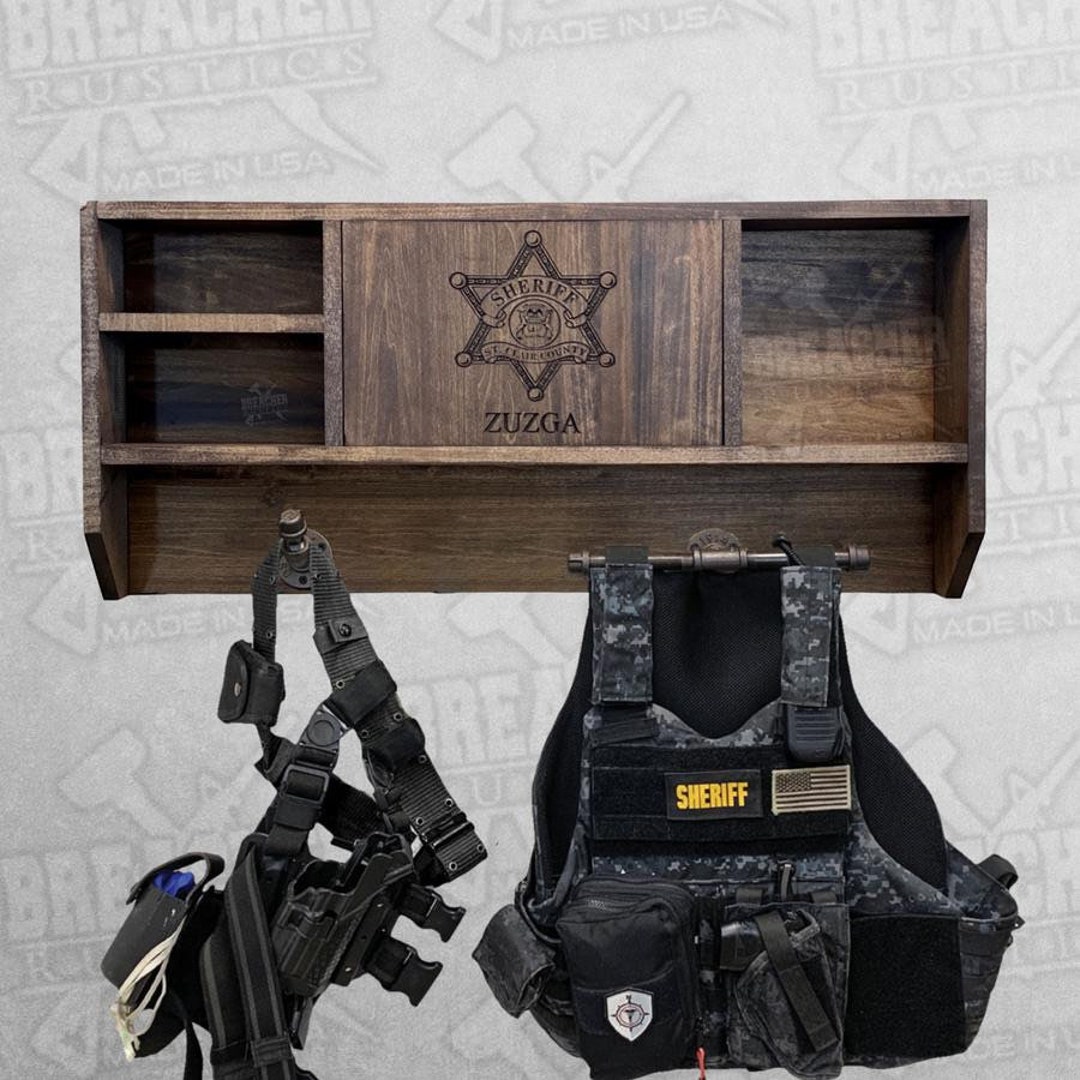 Police Gear Rack - RFID Lockable Cabinet - Police Officer Gift ...