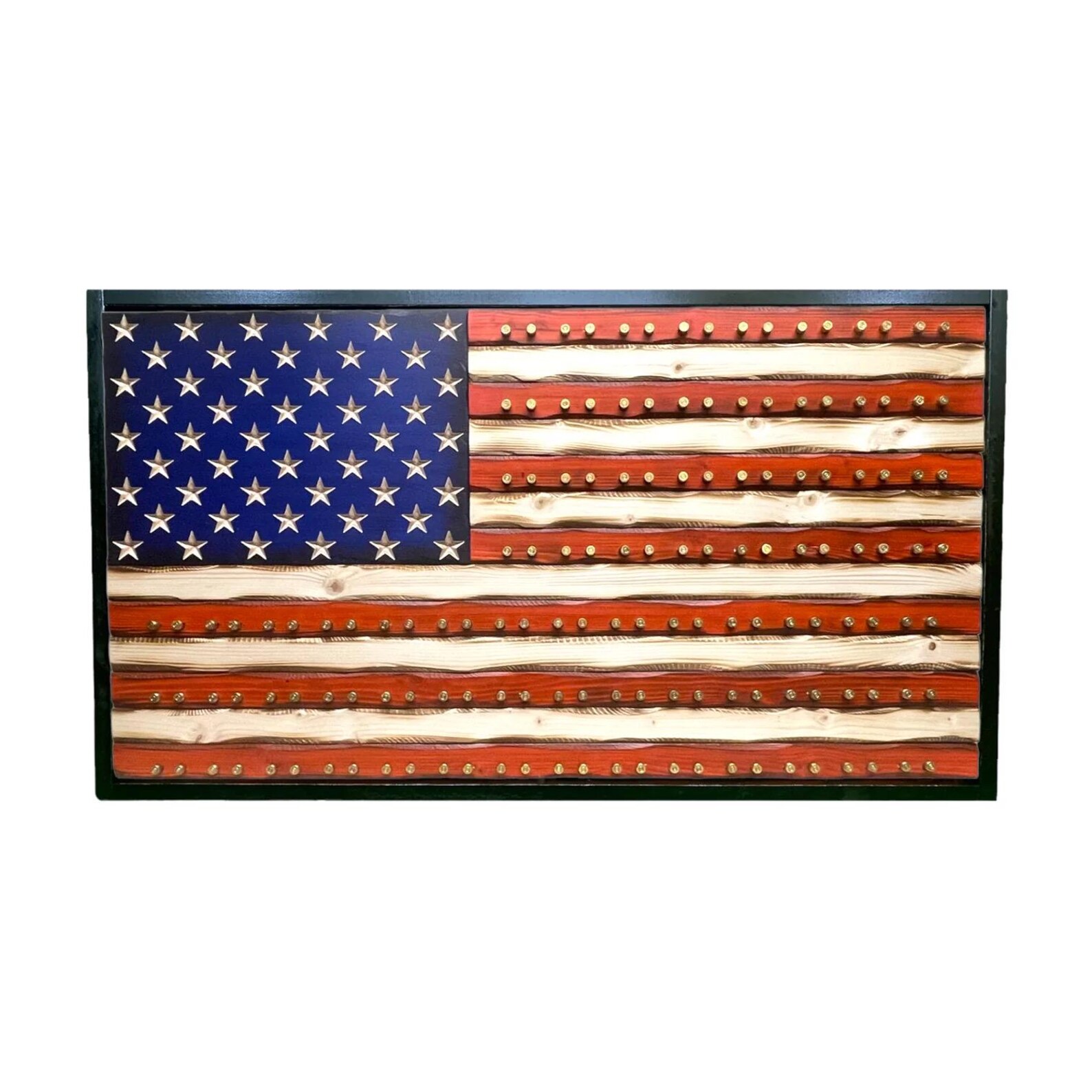 Veteran and Military Challenge Coin Display Flag - 9mm Casing Challenge ...