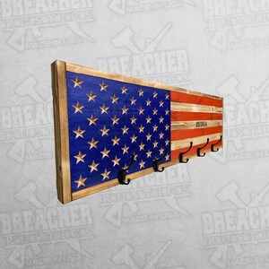 American Flag Coat Rack USA Coat Rack USA Flag Coat Rack American Flag ...
