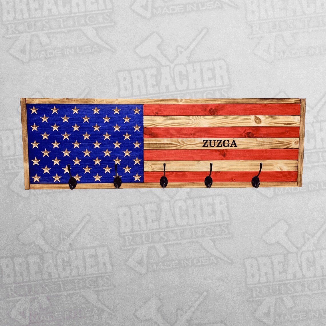 American Flag Coat Rack USA Coat Rack USA Flag Coat Rack | Etsy