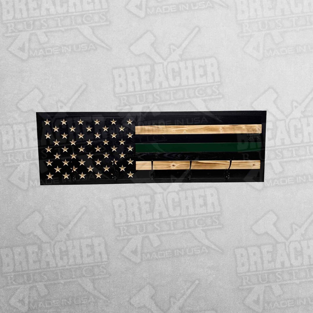 Thin Green Line Coat Rack Military Gift Thin Green Line Gift Federal ...