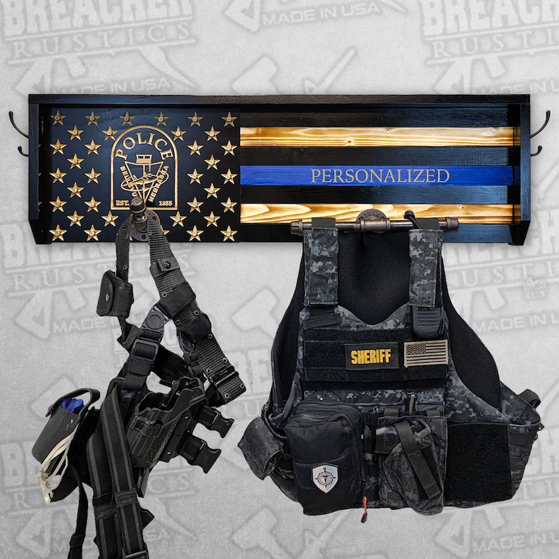 Police Gear Rack Police Academy Graduation Gift Thin | Etsy